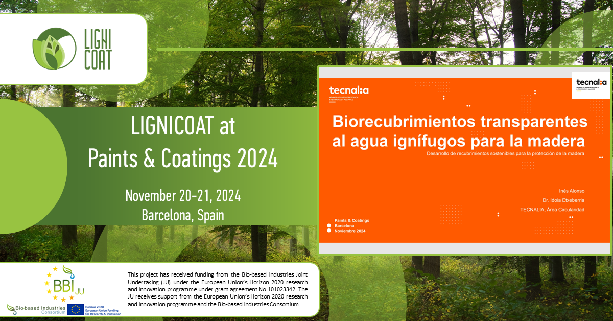 LIGNICOAT Presents at the Paint & Coatings 2024 - Lignicoat